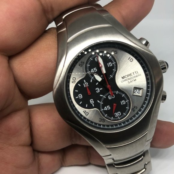 Vintage | Accessories | Vintage Gianni Moretti Watch Chronograph 5atm ...
